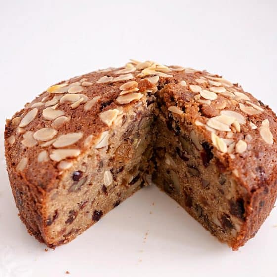 The Best Rich Fruit Cake Recipe with Alcohol or OJ - Veena Azmanov