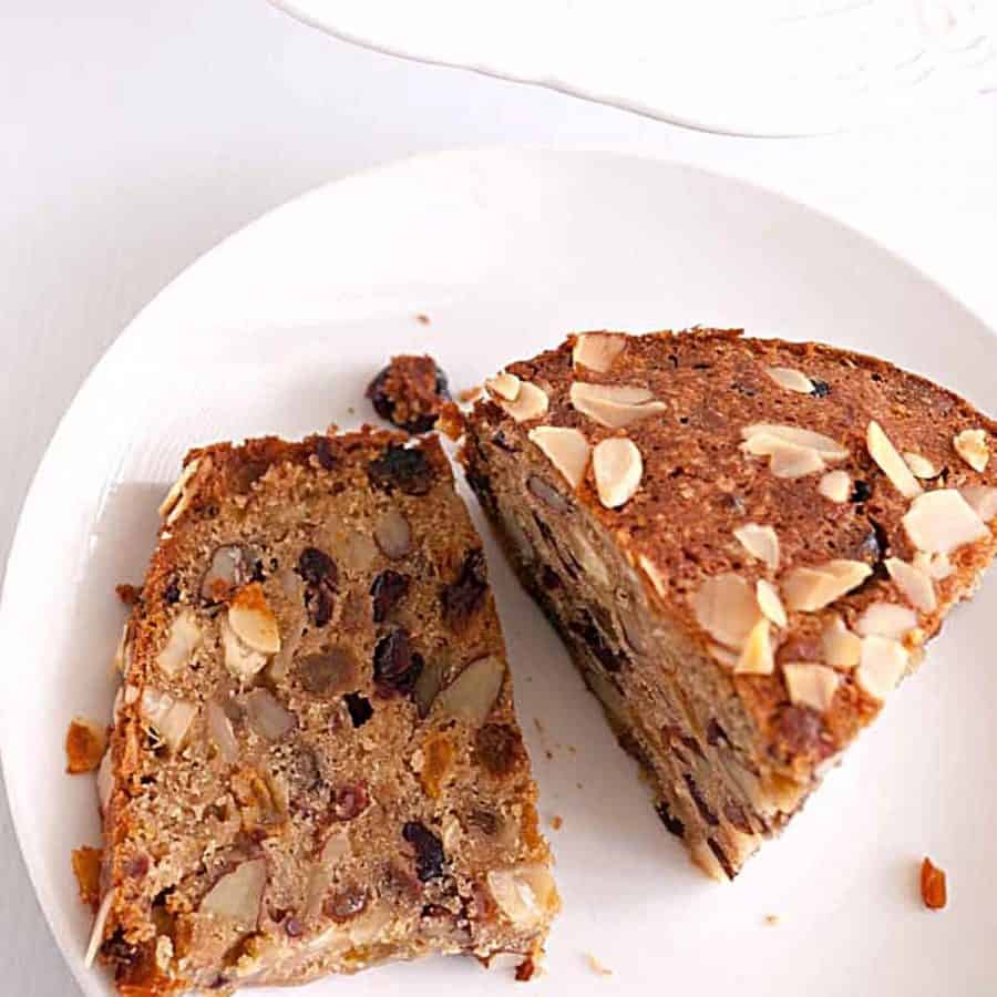 The Best Rich Fruit Cake Recipe with Alcohol or OJ - Veena Azmanov