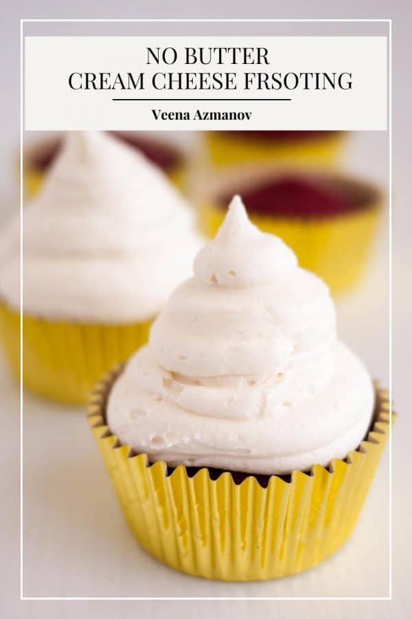 Cream Cheese Frosting Without Butter (Easy 4 Ingredients Recipe)- Veena ...
