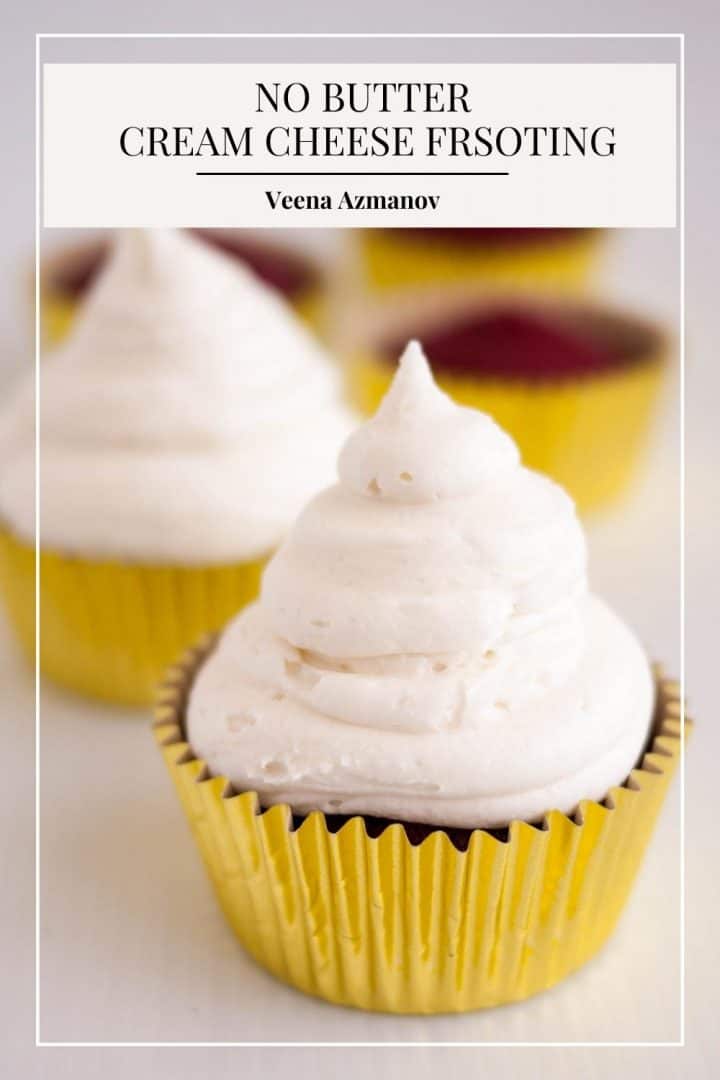 Cream Cheese Frosting Without Butter (Easy 4 Ingredients Recipe)- Veena ...