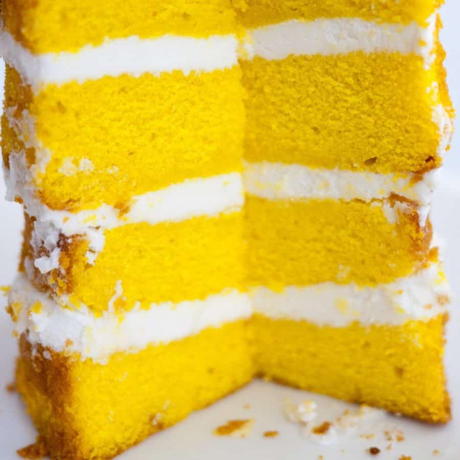 Simple Lemon Cake with Lemon Buttercream Frosting - Veena Azmanov Kitchen