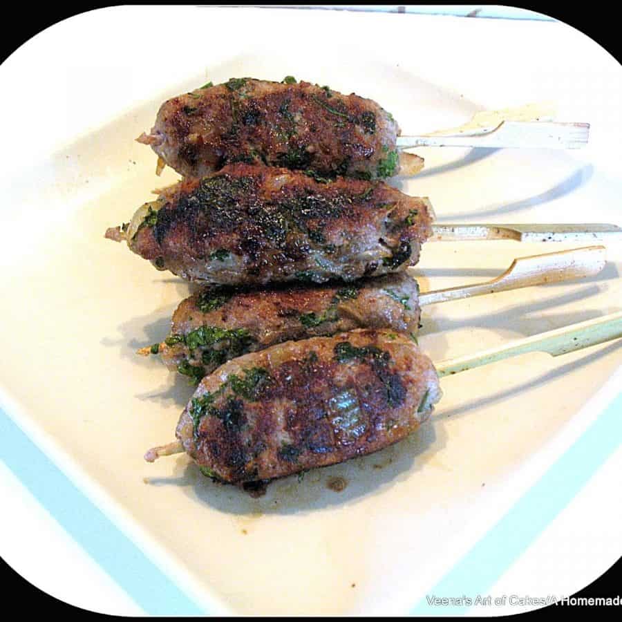 Juicy Turkey Kebabs – Healthy Ground Turkey Skewers - Veena Azmanov Kitchen