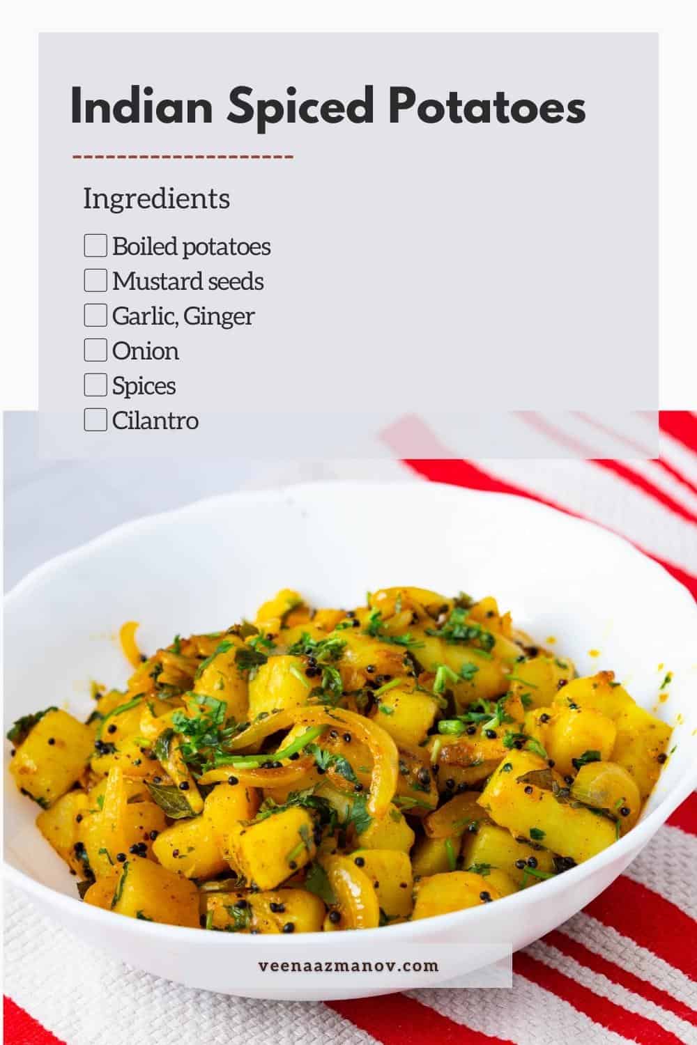 Indian Spiced Potatoes or Bombay Potatoes in 20 Mins - Veena Azmanov ...
