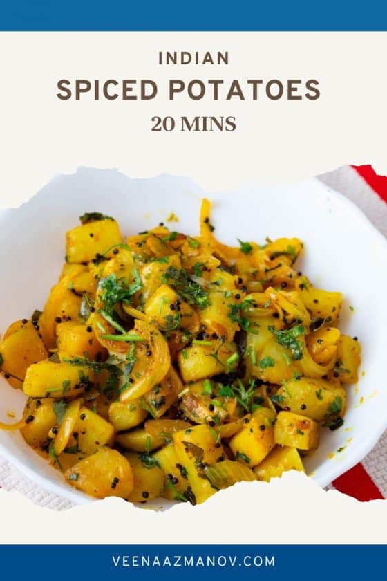 Indian Spiced Potatoes or Bombay Potatoes in 20 Mins - Veena Azmanov ...