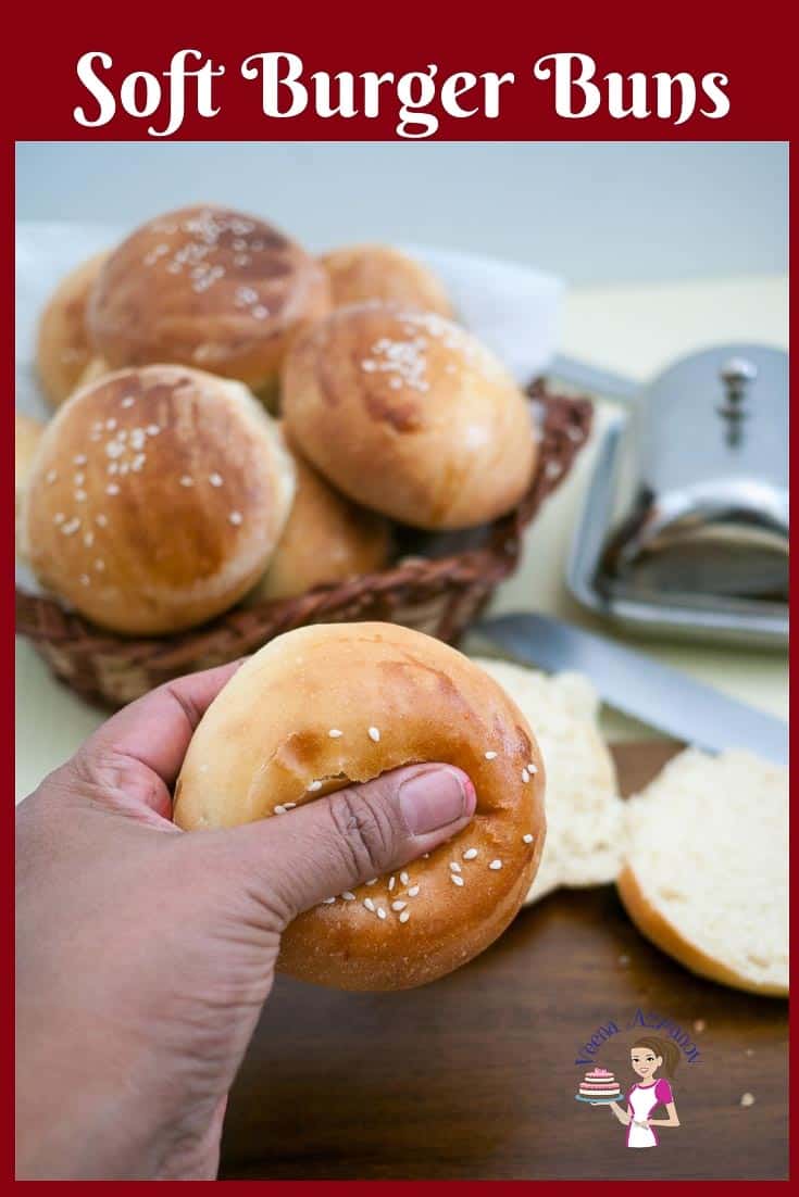 Softest Burger Buns - The Best EVER Hamburger Buns - Veena Azmanov