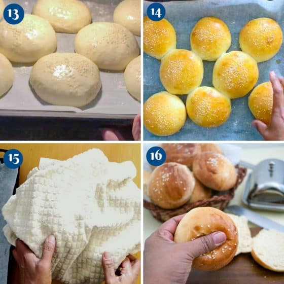 Softest Burger Buns - The Best EVER Hamburger Buns - Veena Azmanov Kitchen