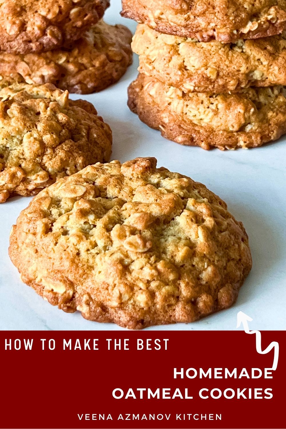 Soft & Chewy Oatmeal Cookies – Easy Classic Recipe (No Mixer) - Veena ...