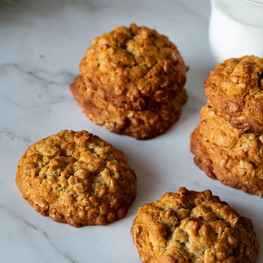 Soft & Chewy Oatmeal Cookies – Easy Classic Recipe (No Mixer) - Veena ...
