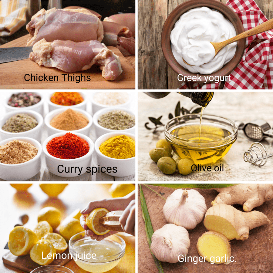 Baked Curried Chicken Thighs - 45 Mins - Veena Azmanov Kitchen
