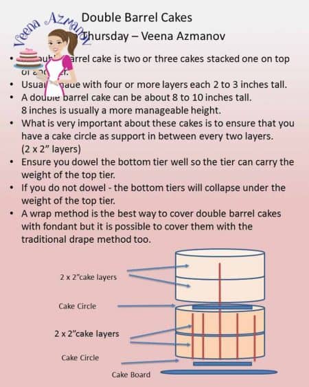 What are Double Barrel Cakes - Veena Azmanov