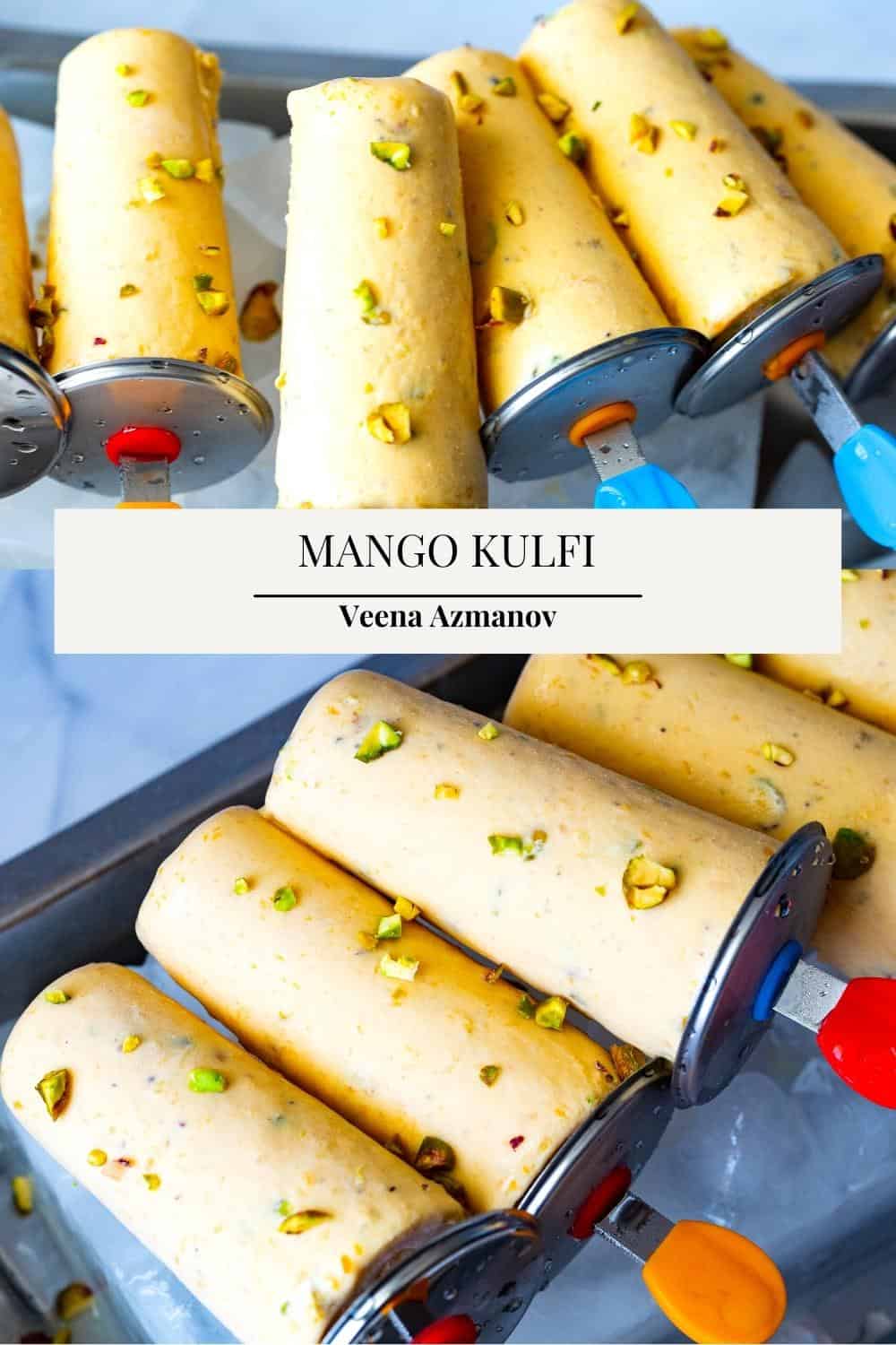 Easiest Mango Kulfi - Indian Ice Cream (No Cooking) - Veena Azmanov Kitchen