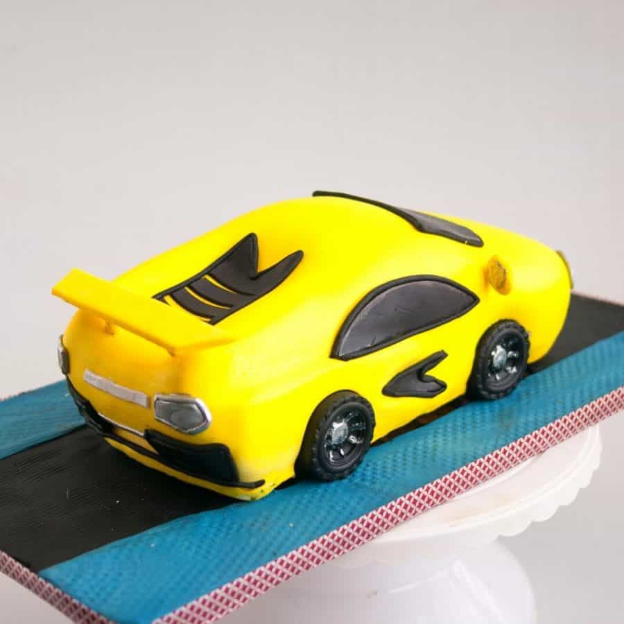 Car Cake - Car Birthday Cake (Recipe and Tutorial)- Veena Azmanov Kitchen