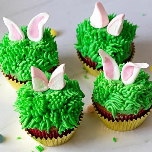 Make Bunny Ears Cupcakes for Easter (Marshmallow & Fondant) - Veena ...