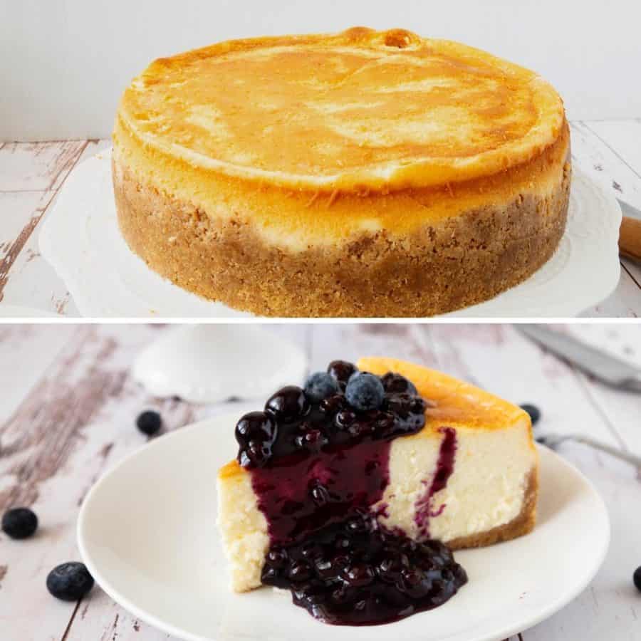 Baked Blueberry Cheesecake – Creamy, Easy & No-Fail Recipe- Veena ...