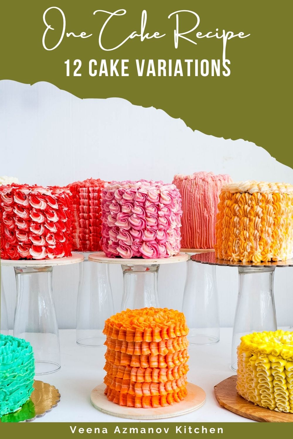 One Vanilla Cake Recipe – 14 Easy Flavor Variations - Veena Azmanov Kitchen