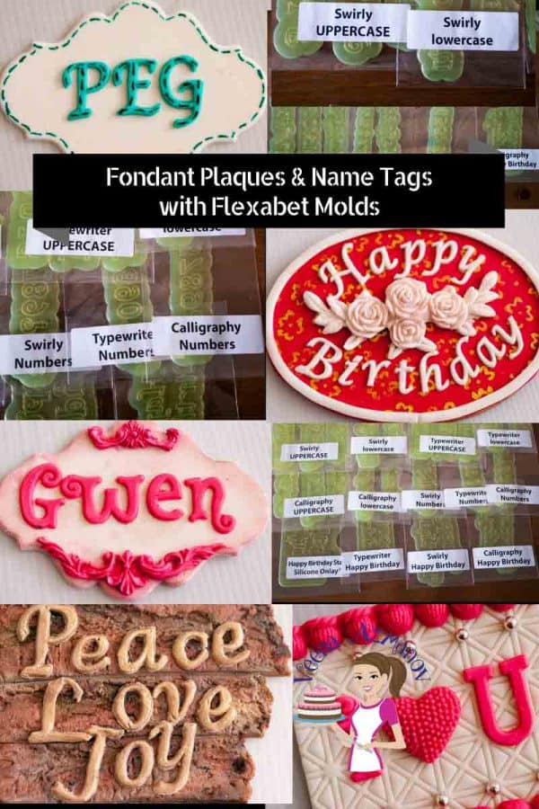 Fondant Plaques and Name Tags for Cakes - Veena Azmanov Kitchen