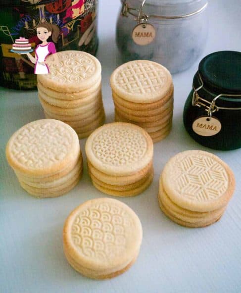 Melt in the Mouth Shortbread Stamped Cookies - Veena Azmanov