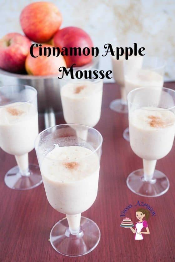 Cinnamon Apple Mousse Recipe - Veena Azmanov Kitchen