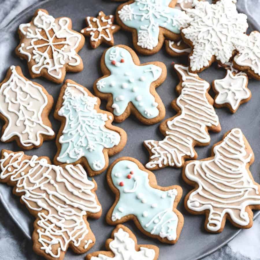 A Fantastic Combination - Gingerbread Sugar Cookies Recipe - Veena Azmanov