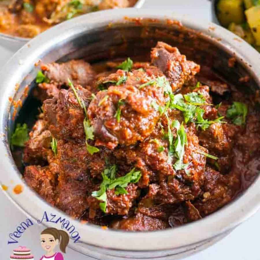 Indian Lamb Masala - Mutton Masala Recipe - Veena Azmanov