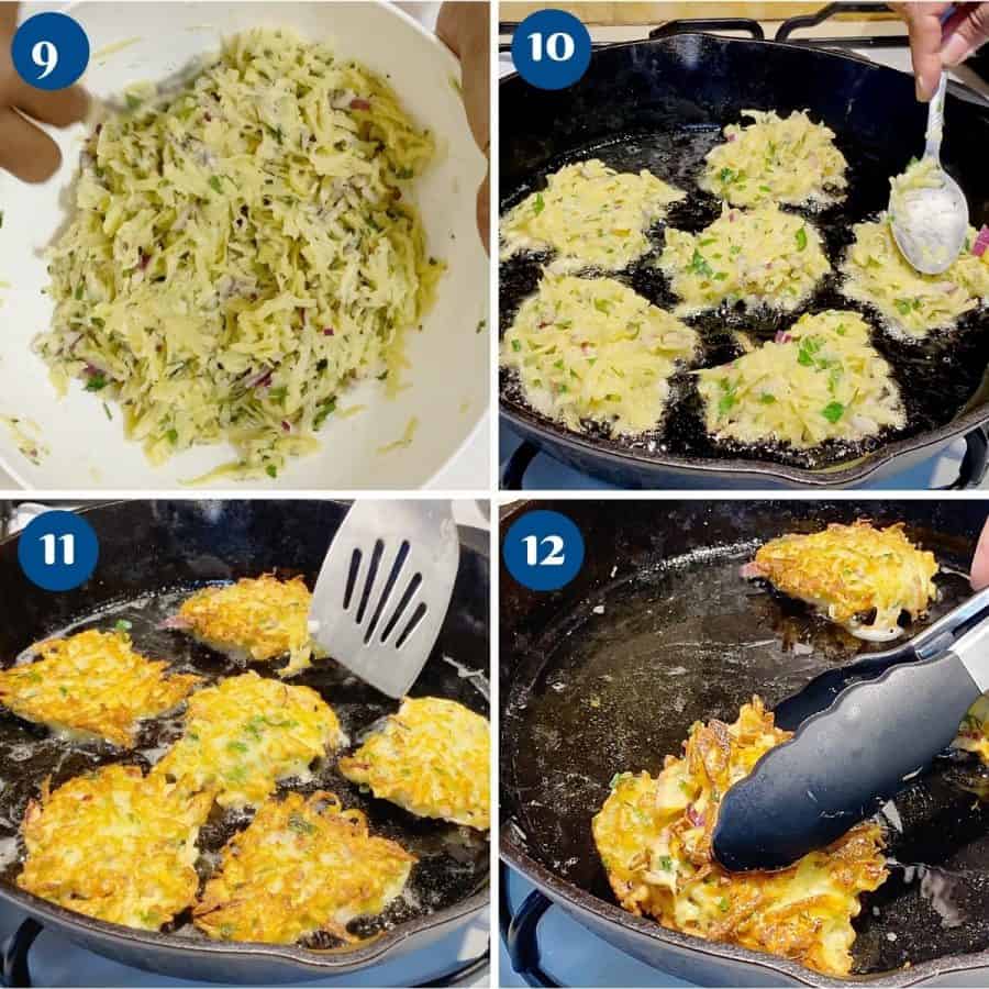 The Secret to Crispy Potato Latkes - Latkes Recipe - Veena Azmanov Kitchen