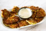 The Secret to Crispy Potato Latkes - Latkes Recipe - Veena Azmanov Kitchen