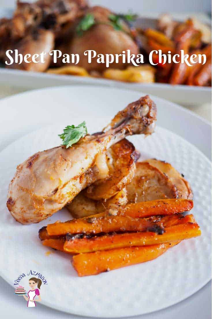 Sheet Pan Paprika Chicken Recipe - Veena Azmanov