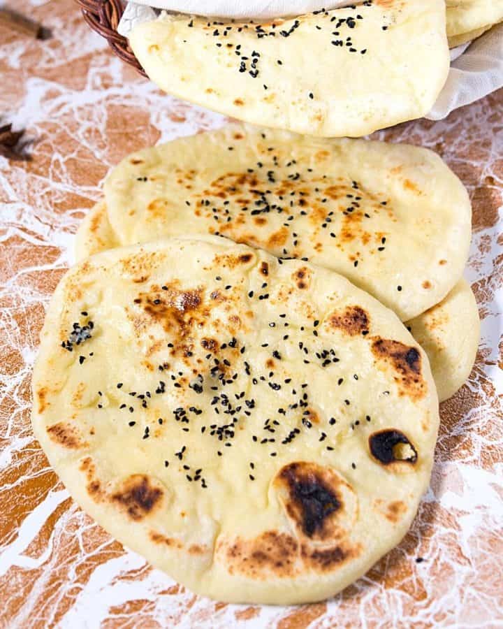 SOFTEST Homemade Naan - Indian Flatbread Recipe - Veena Azmanov
