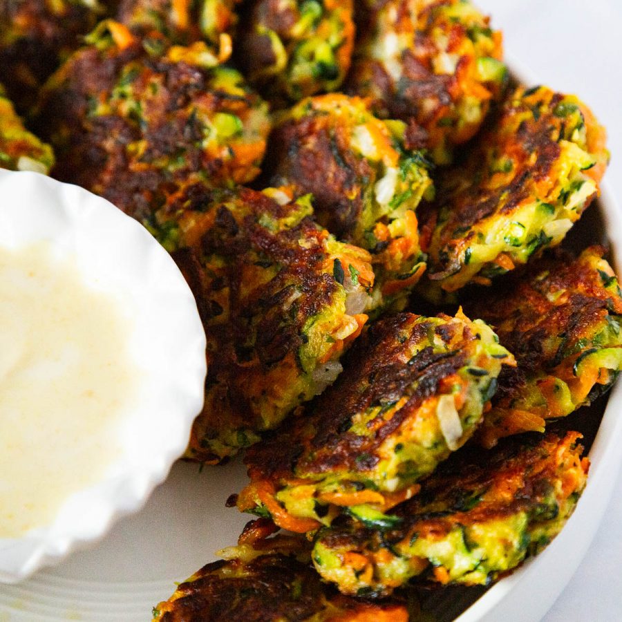 Easy Healthy Carrot Zucchini Fritters: A Crowd-Pleasing Recipe - Veena ...