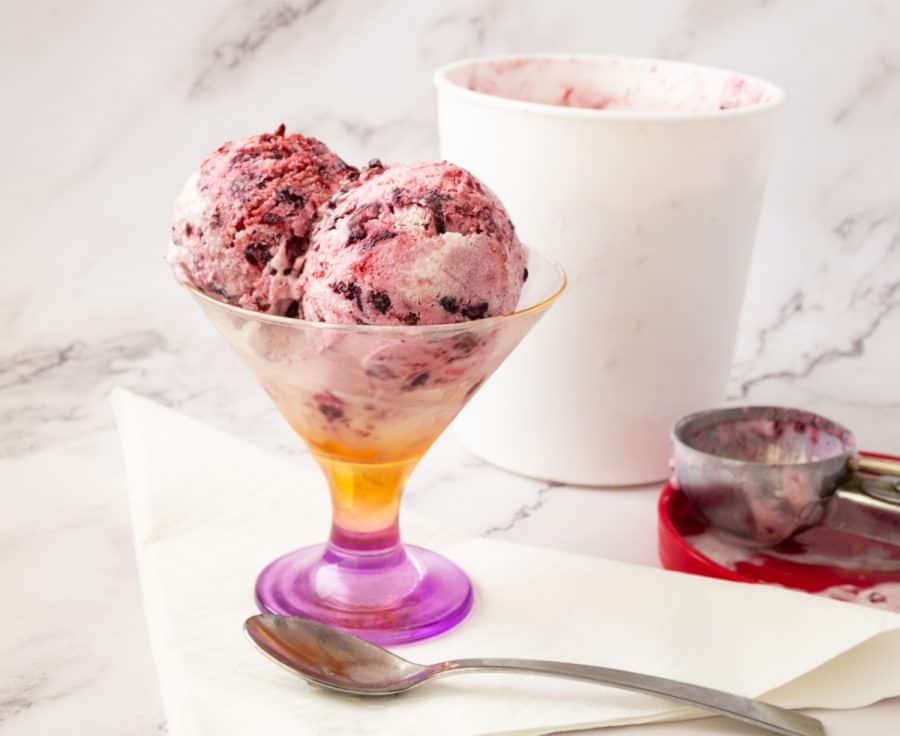 Easy Mixed Berry Ice Cream Recipe (No Machine)- Veena Azmanov Kitchen