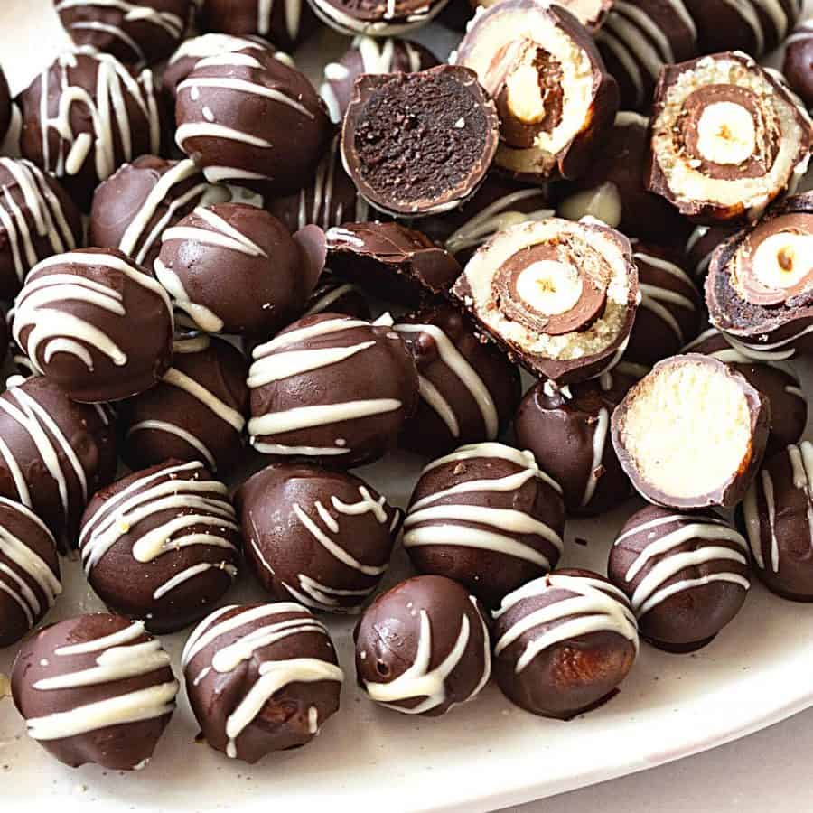 Marzipan Truffles with Homemade Marzipan - Veena Azmanov Kitchen