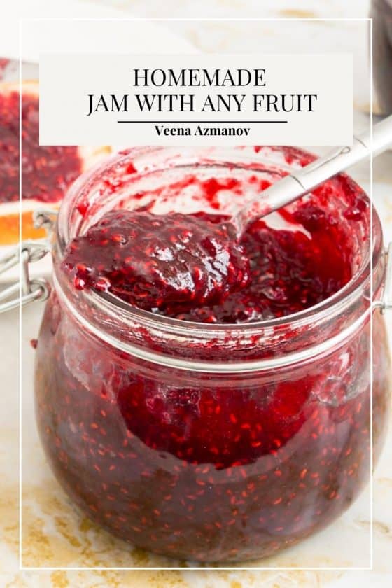 How To Make Jam - With Any Fruit You Choose - Veena Azmanov Kitchen