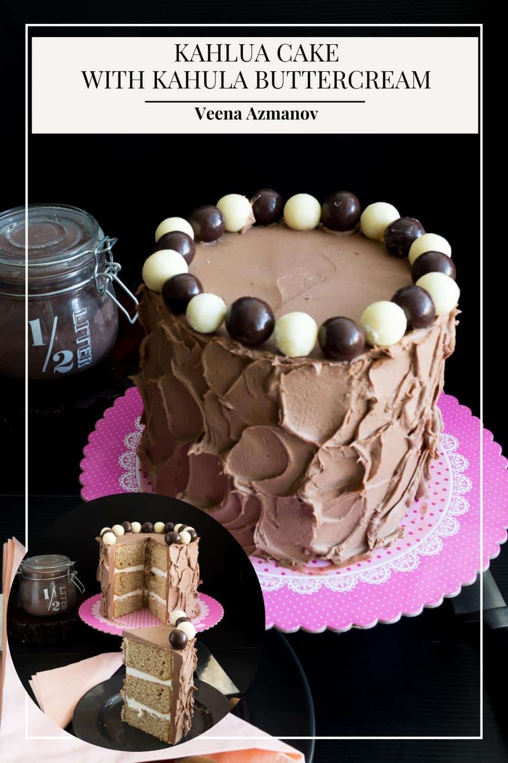 Frosted Kahlua Cake Recipe: Moist and Airy Butter-Based Cake - Veena ...