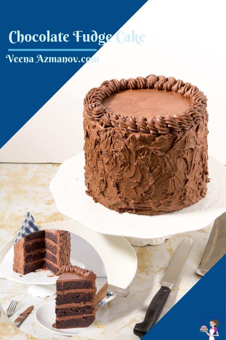 Perfect Chocolate Fudge Cake Recipe for Chocoholics - Veena Azmanov Kitchen