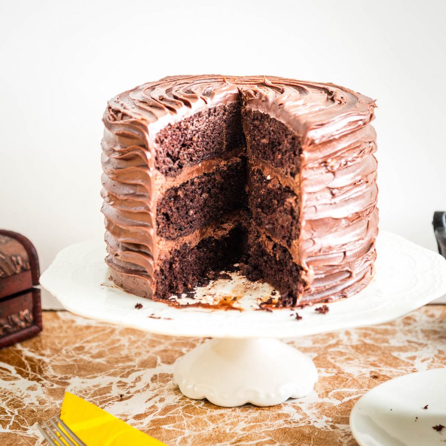 Death By Chocolate Cake Recipe - Rich and Decadent - Veena Azmanov Kitchen