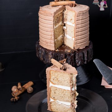 Cardamom Cake with Mocha Buttercream - Veena Azmanov