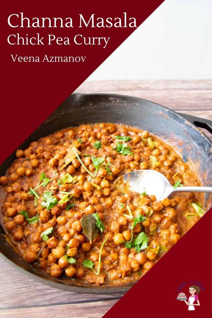Chickpeas Curry - Channa Masala (20 Mins) Video - Veena Azmanov Kitchen