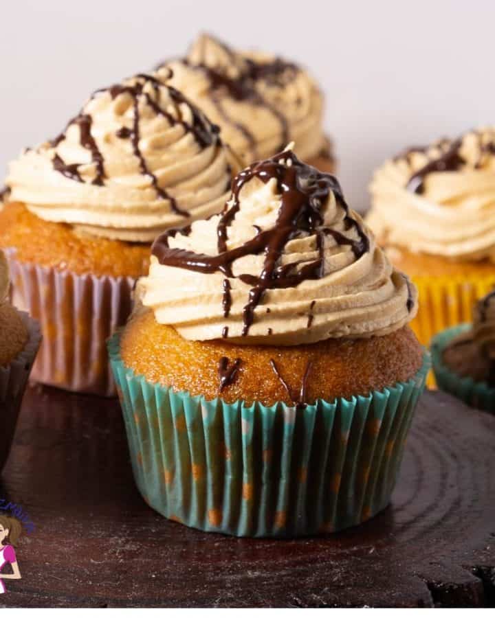 Moist Honey Cupcakes with Honey Buttercream Frosting - Veena Azmanov