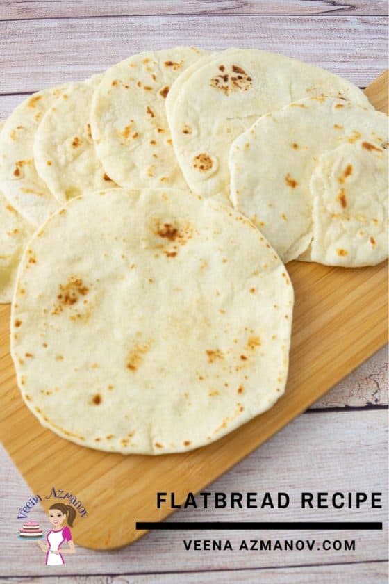 Easy Soft Flatbread Without Yeast (no-knead) - Veena Azmanov