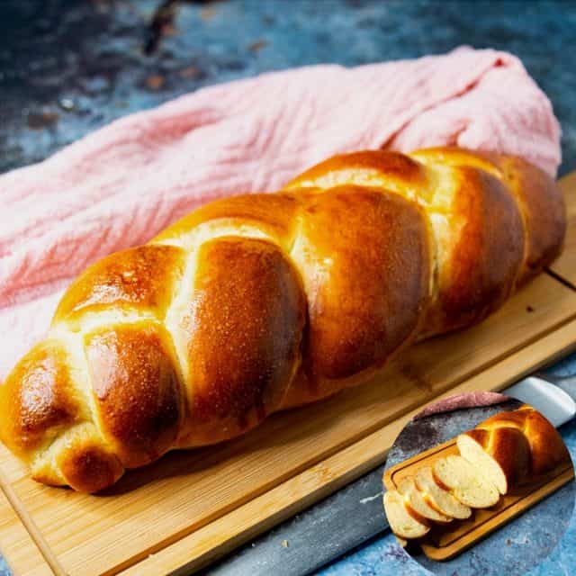 Easiest 3 Braid Challah Bread Recipe - Braided Bread - Veena Azmanov ...