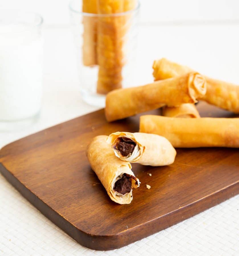 Phyllo Chocolate Cigars - Veena Azmanov Kitchen