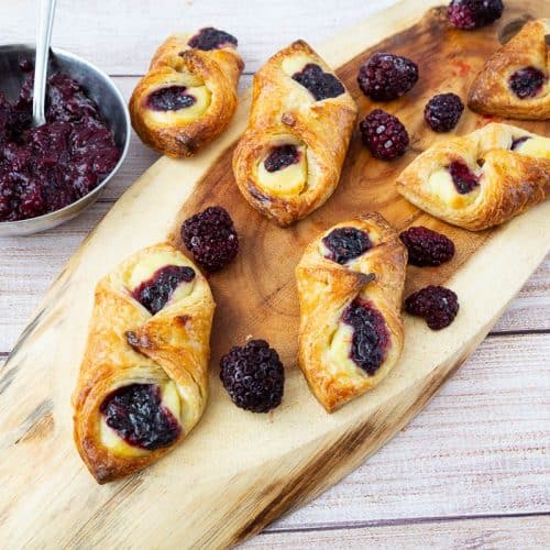 Danish Pastry - Cream Cheese Cylinders - Veena Azmanov