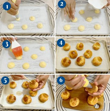 The Secret to Perfect Profiteroles with Pastry Cream And Glaze - Veena ...