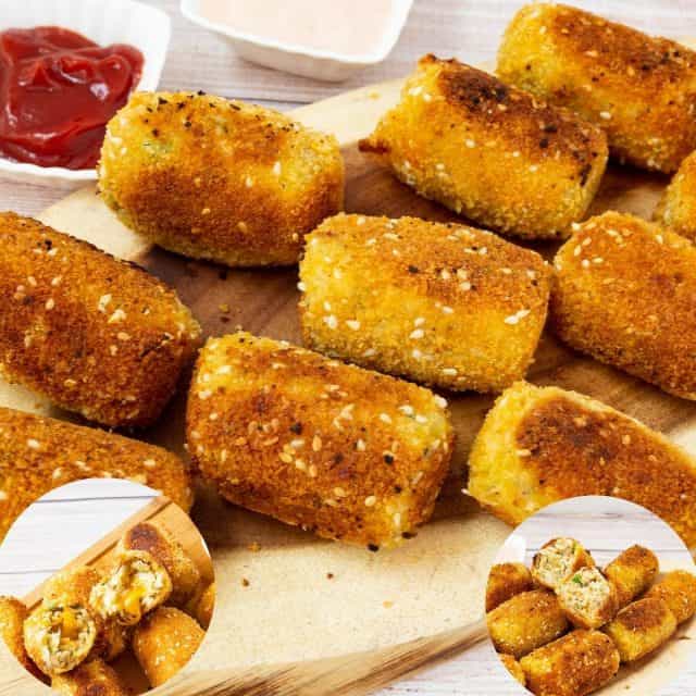 Delicious Homemade Chicken Croquettes (Not Deep Fried) - Veena Azmanov ...
