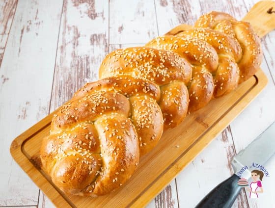 Challah - Challah Sandwich Bread Recipe - Veena Azmanov Kitchen