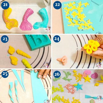 Mermaid Cake - Recipe and Tutorial (Buttercream) - Veena Azmanov Kitchen