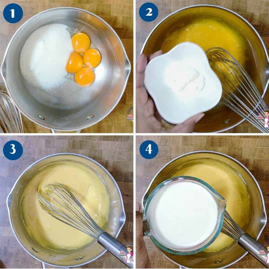 Pastry Cream Recipe (One-Pot) No Tempering Eggs - Veena Azmanov Kitchen