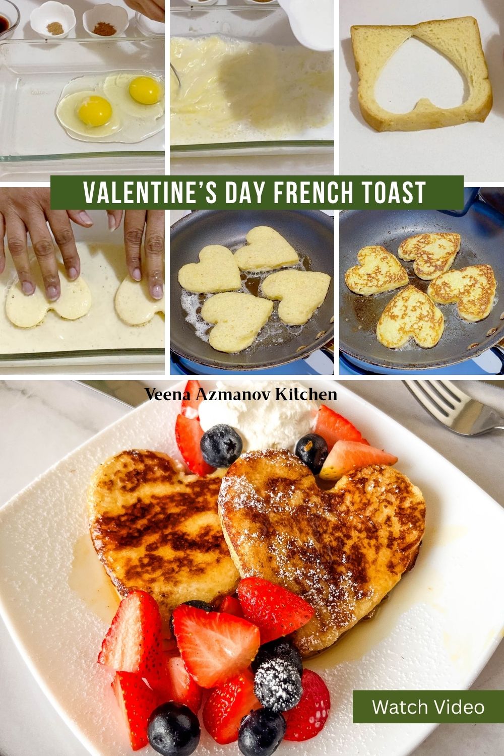 Heart French Toast – Easy Breakfast for Special Occasions- Veena ...