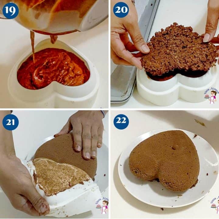 Heart Chocolate Mousse Cake - Valentines Day Dessert - Veena Azmanov ...