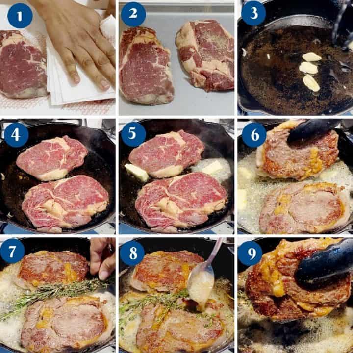 How to Cook Steak on the Stove - Perfect Pan-Seared Steak - Veena ...